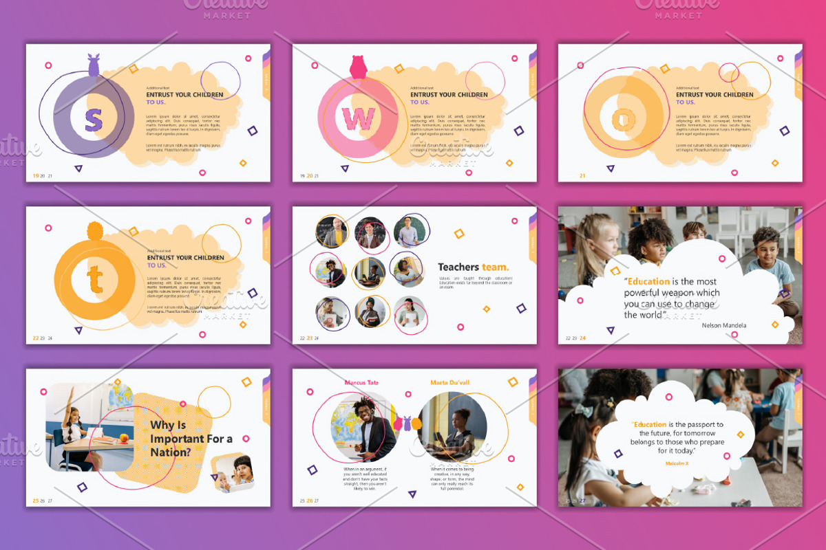 Education Powerpoint Animated Slides, a Presentation Template by ...