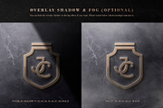 10 Deluxe Front Logo Mockups - PSD