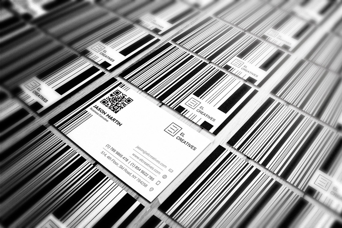 Creative Bar code Business Card, a Business Card Template by bouncy
