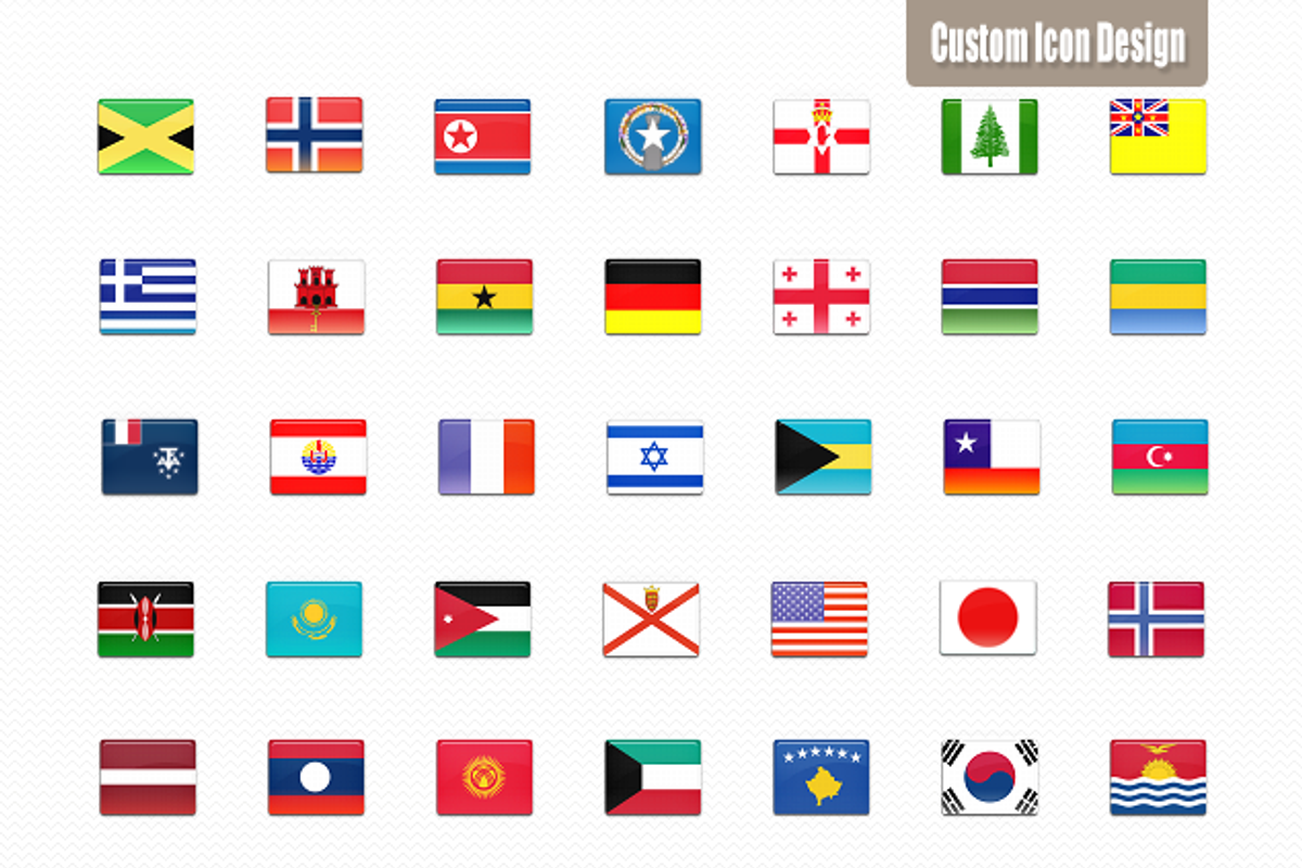 All-in-one Country Flag Icon Set