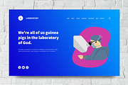 Laboratory Web Header PSD Vector, an UI Kit Template by Giant Design