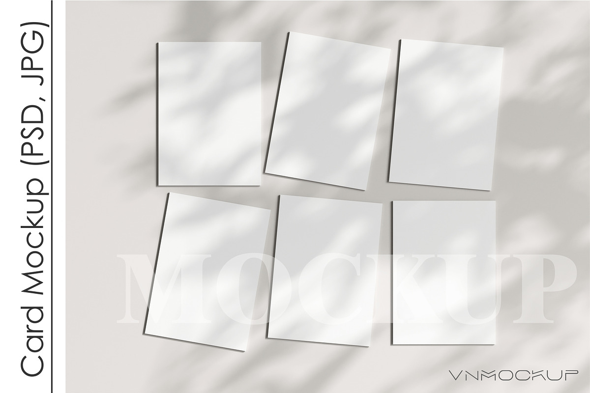 Card Mockup PSD JPG, a Print Template by VNmockup