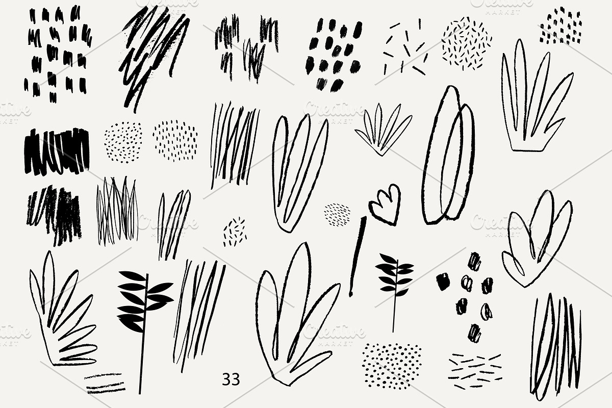 Abstract art cutouts