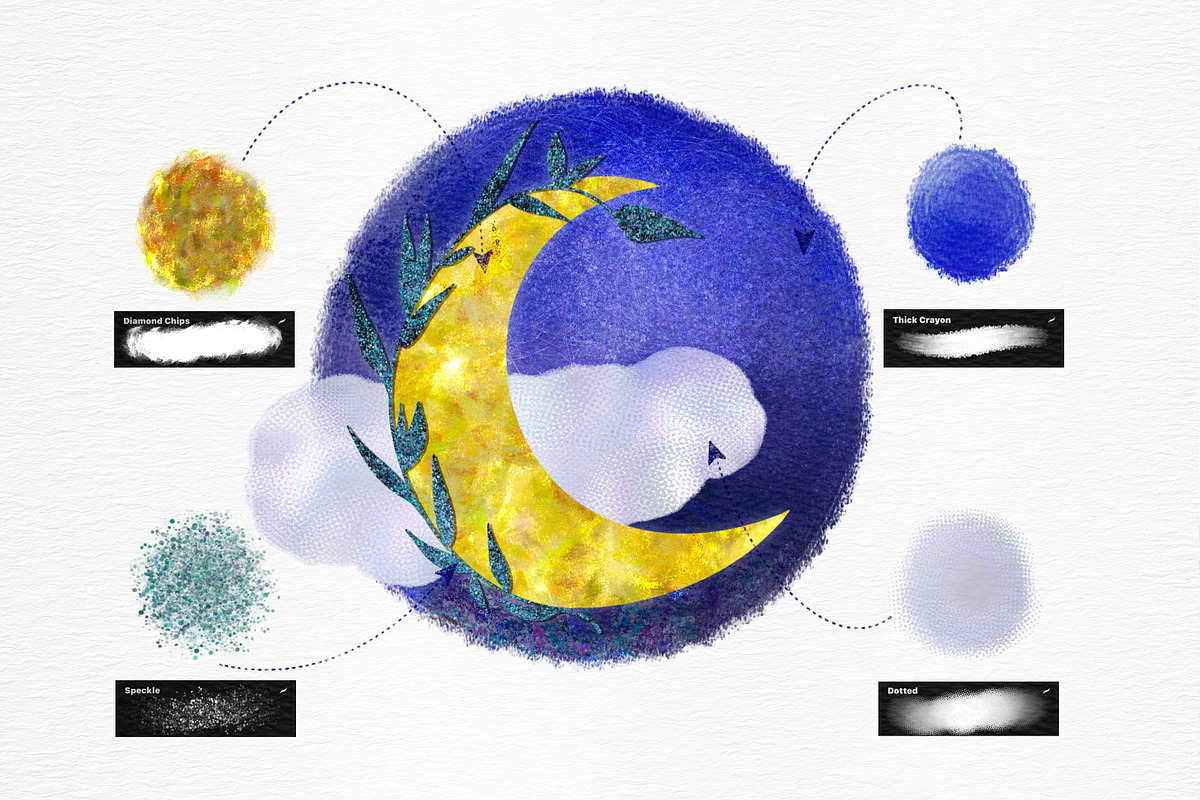 Procreate Foil & Paint | Creative Market