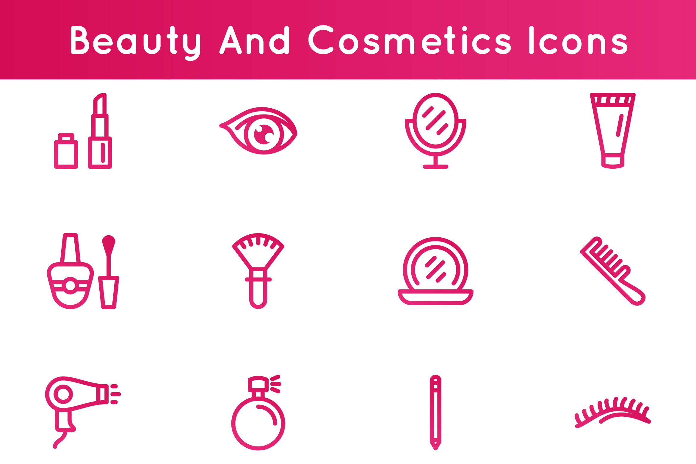 Makeup Icons, an Icon by 3ab2ou