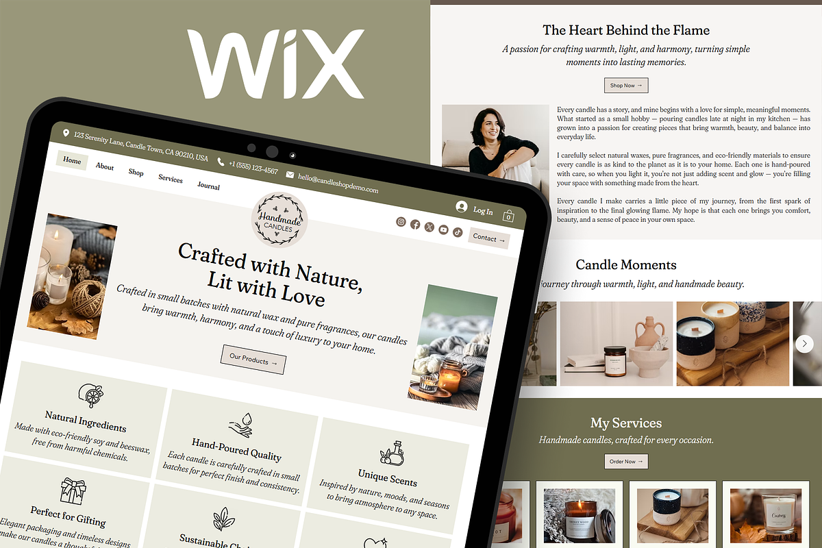 Handmade Webshop Wix Studio Website, a Wix Template by Kitteeh