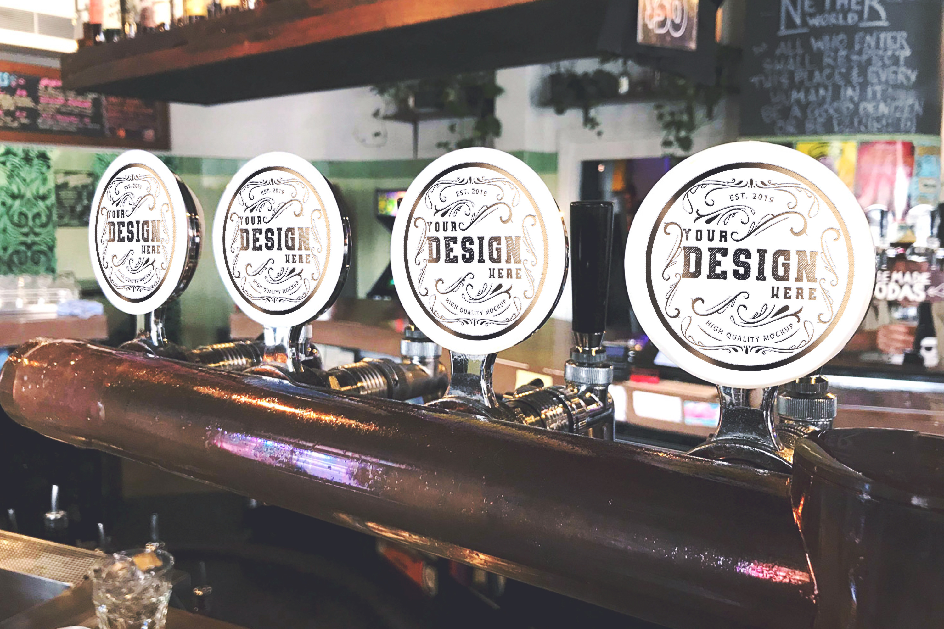 Beer Tap Label Mock-up #03, a Product Mockup by Mila