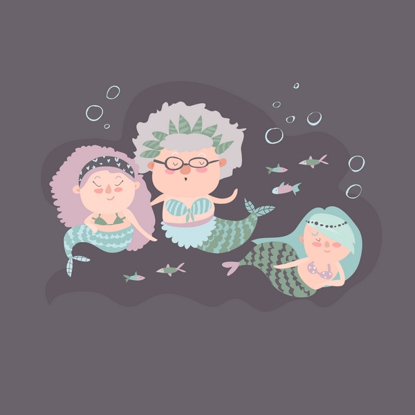 Mermaid family, a Person Illustration by masastarus