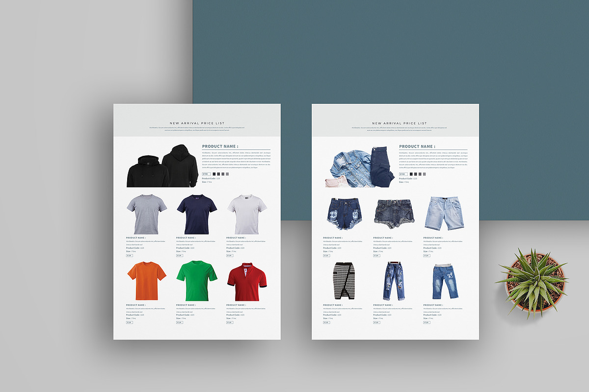 Line Sheet For Wholesale Template, a Stationery Template by obayes