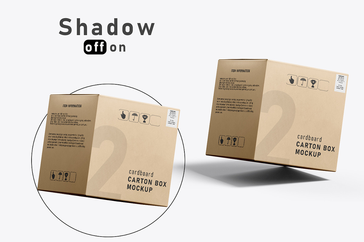 Square Carton Box Mockup, a Packaging Mockup by pixelmock