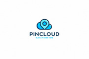 Pin Cloud Logo Template | Branding & Logo Templates ~ Creative Market
