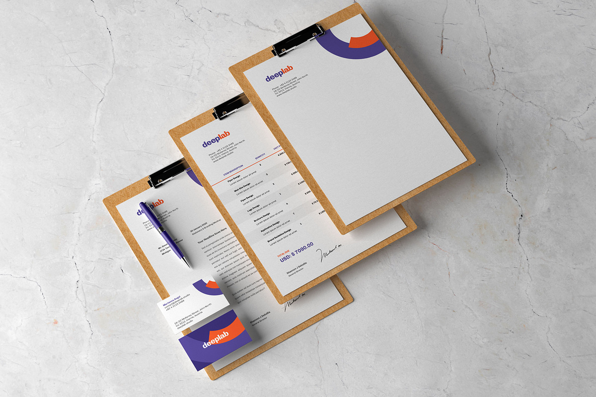 Clipboard Branding Mockup set, a Product Mockup by Deeplab