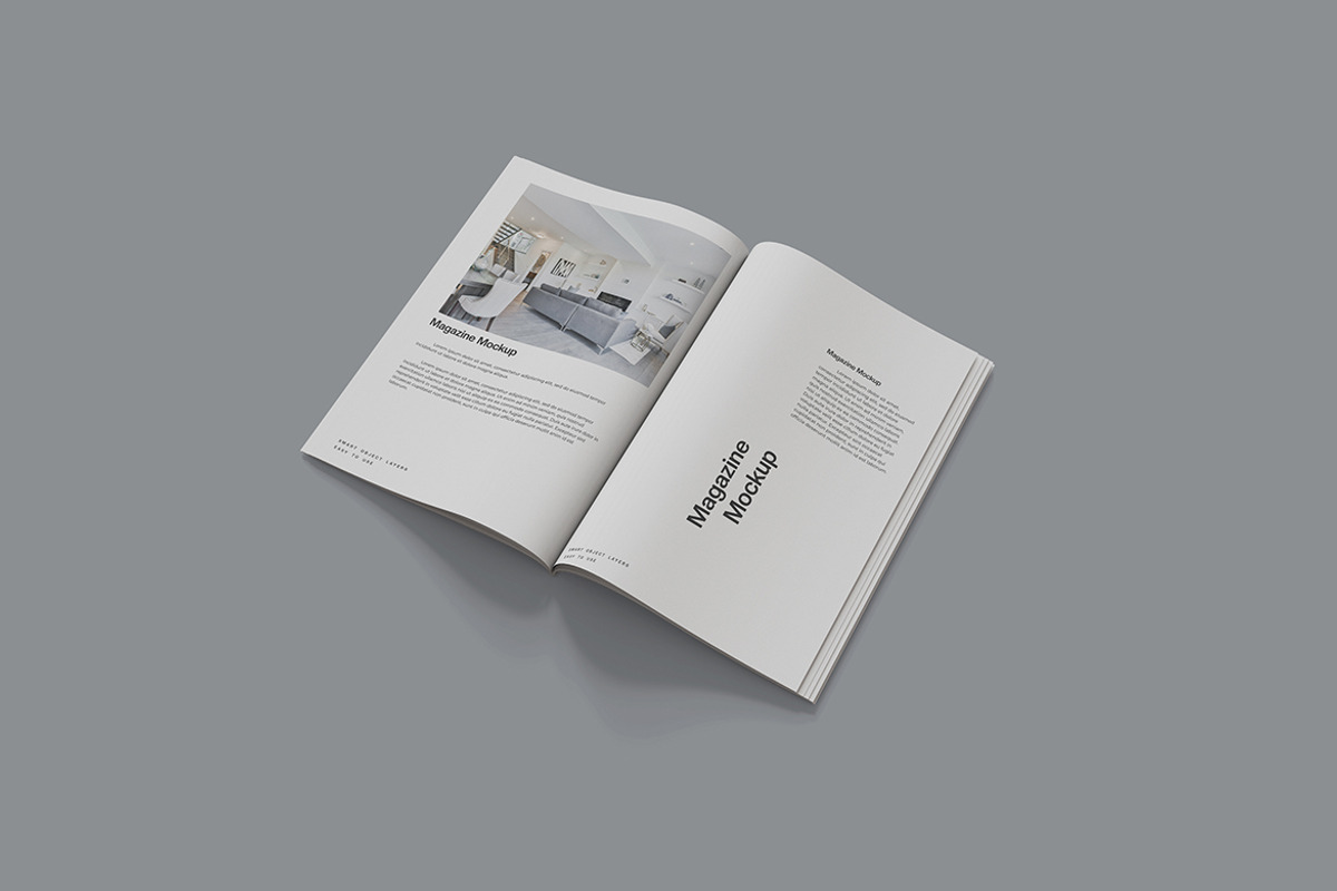 Realistic Magazine Mockup, a Books & Magazine Mockup by Indah