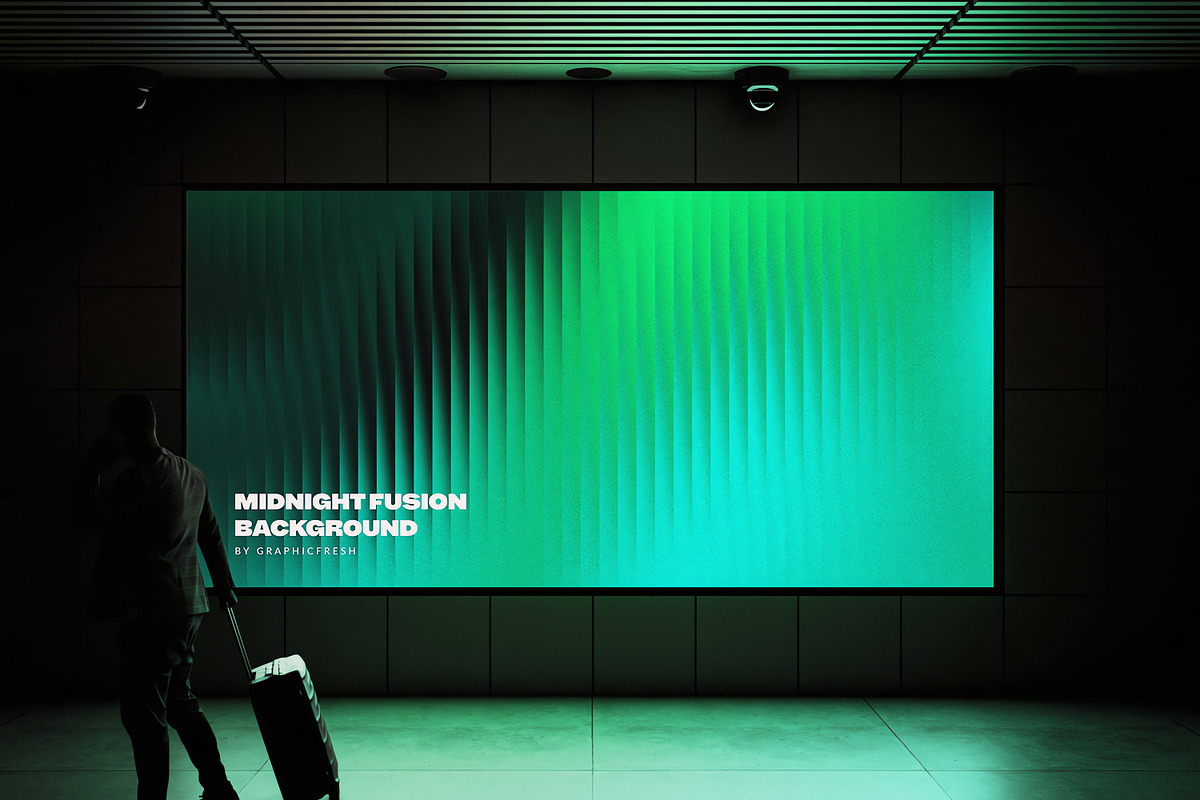 Midnight Fusion Abstract Background, a Background Graphic by Graphicfresh