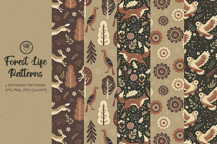 Arctic Animal Patterns, a Pattern Graphic by VizualStorm
