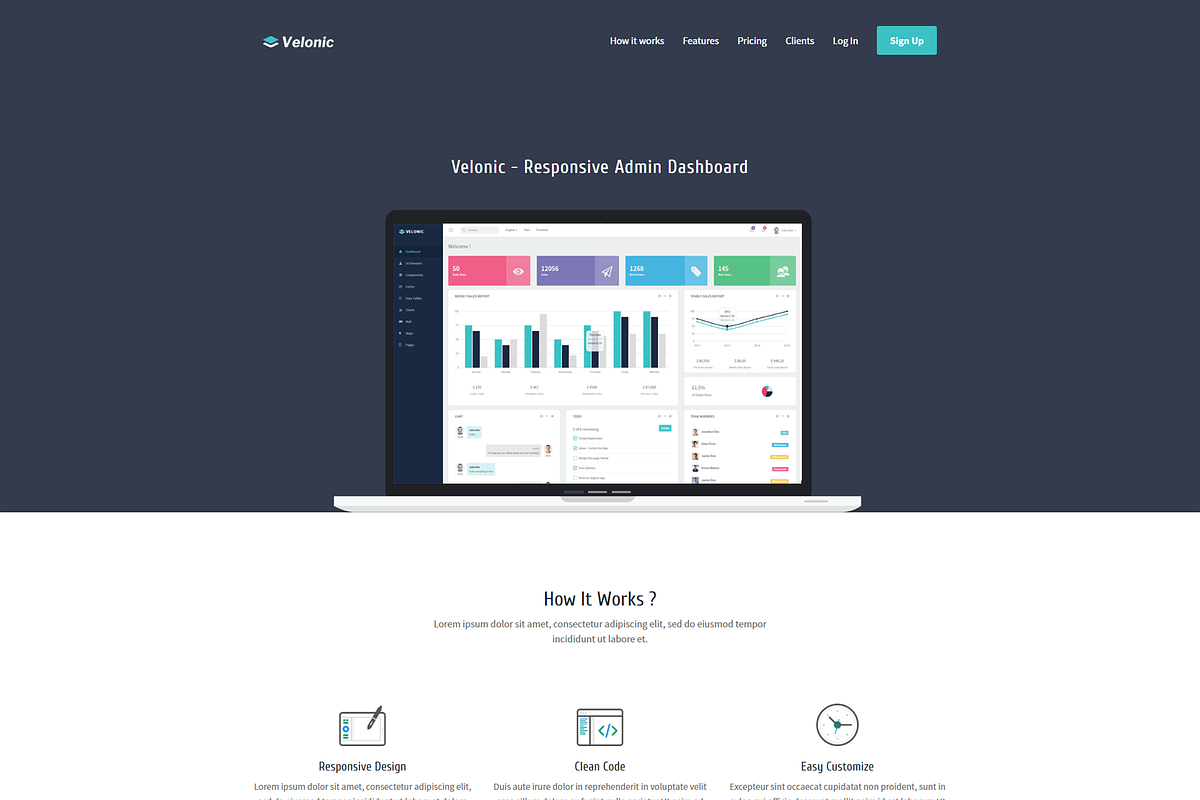 Velonic - Admin Dashboard & Frontend, a Bootstrap Template by Coderthemes