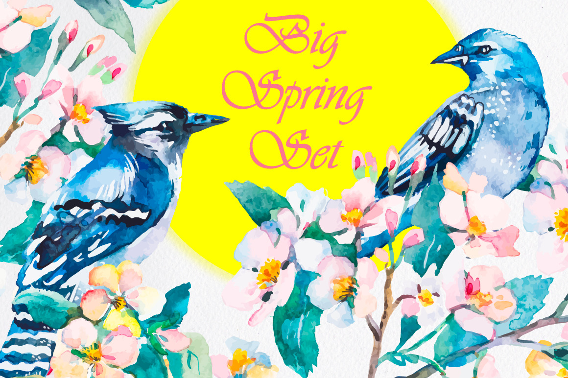 Big Spring Set, an Illustration by Elizaveta