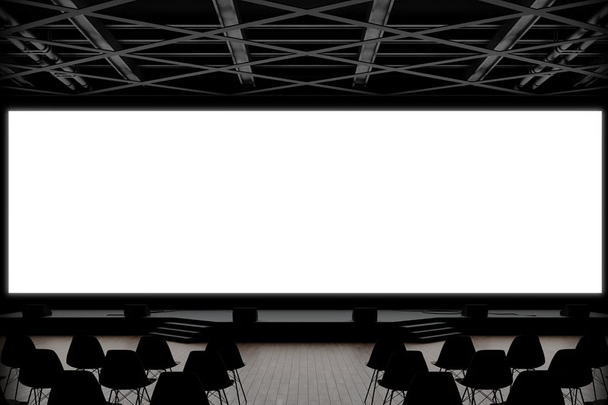 Conference Hall Screen Mockup, an Advertising Mockup by graphicsauce