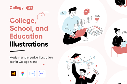 Education & Learning Infographic, an Education Illustration by VectorCat