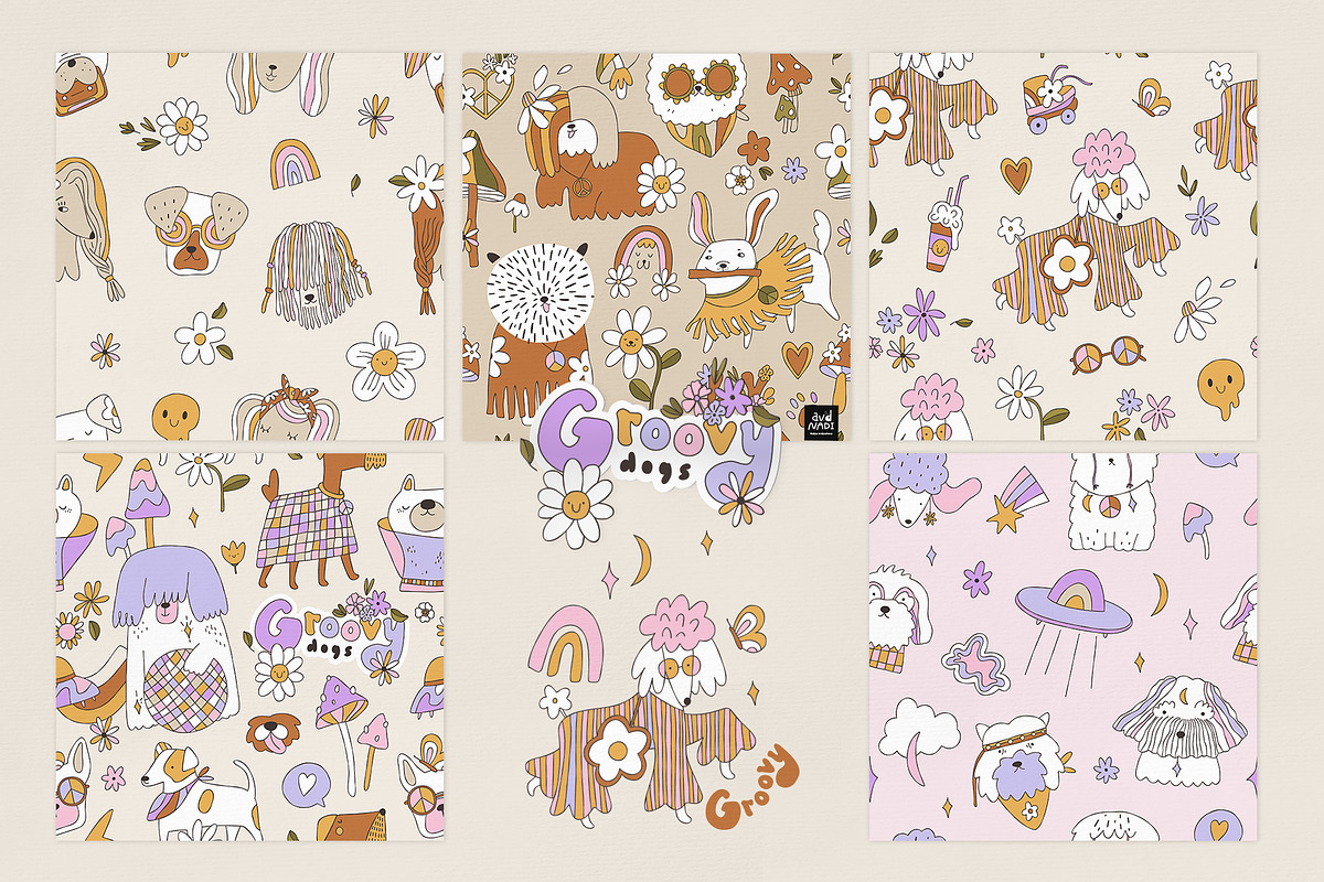 Groovy dogs collection by Avdnadi