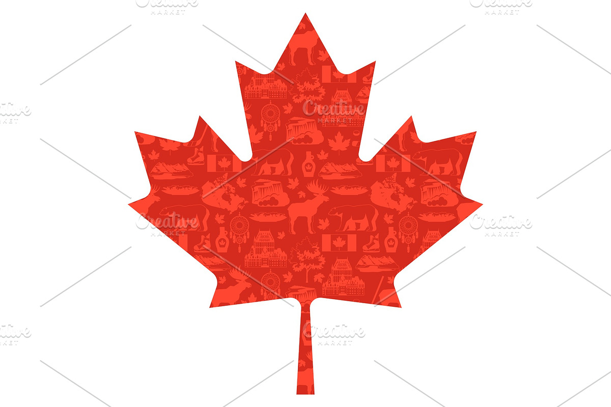 Canada background design., an Illustration by incomible