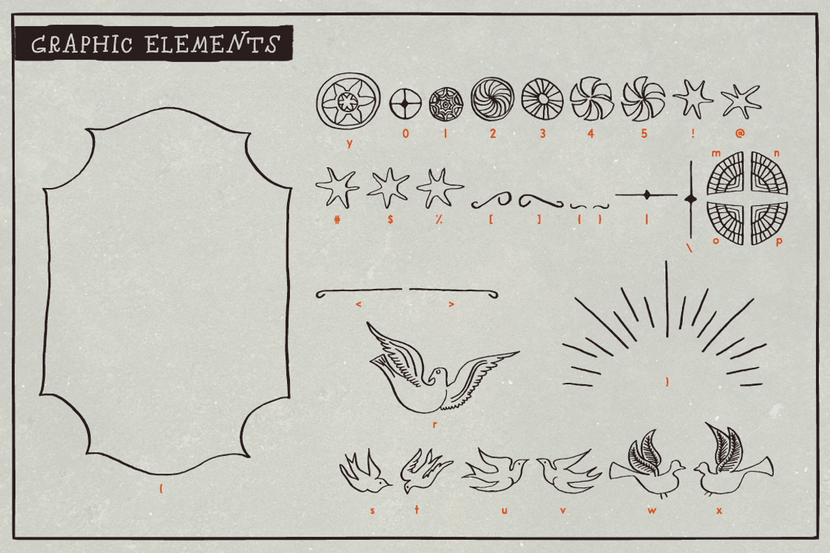 RF Marshall Font, a Font by Magpie Paper Works