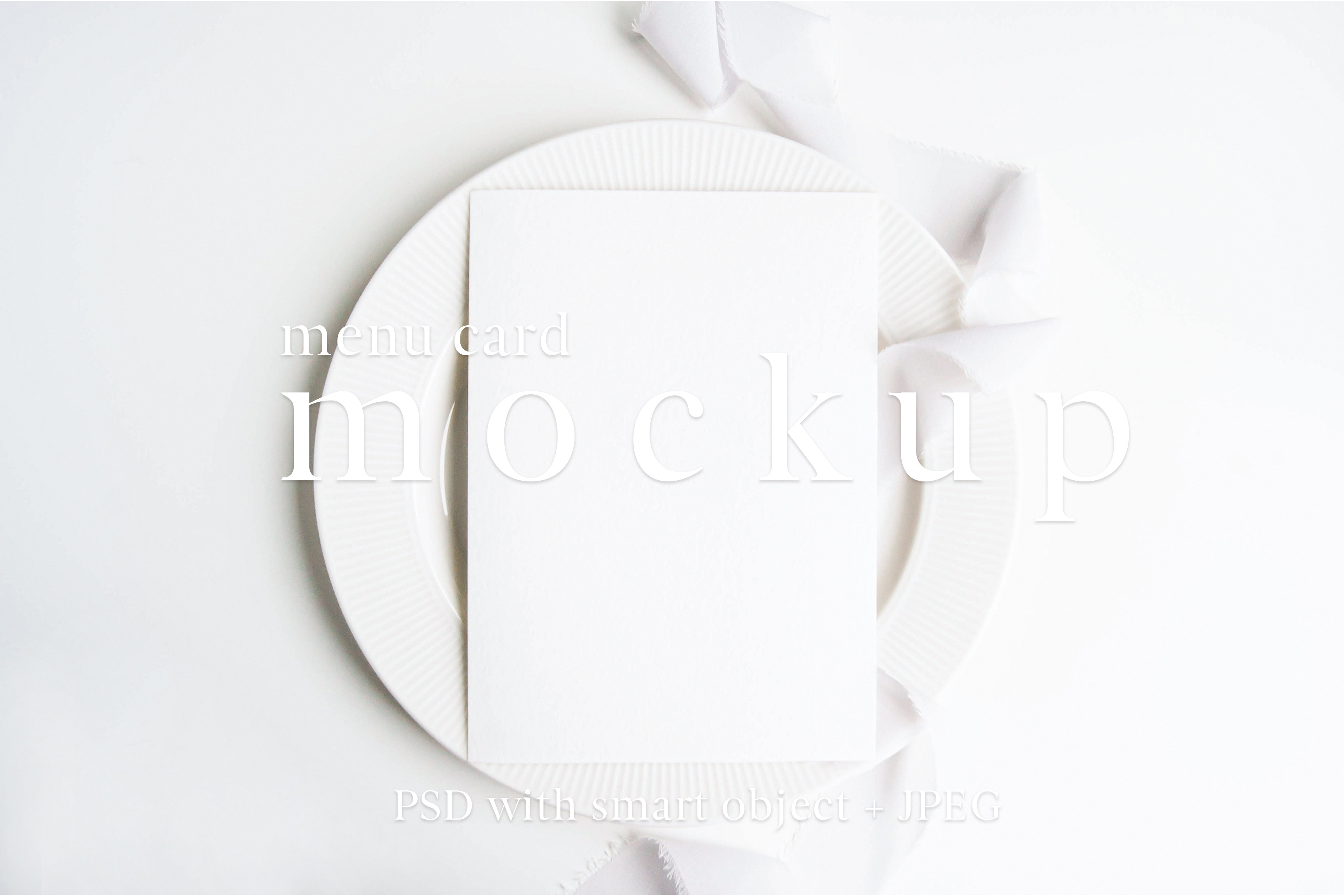 Wedding Menu 5x7 Card Mockup, a Product Mockup by ILoveMockupDesign