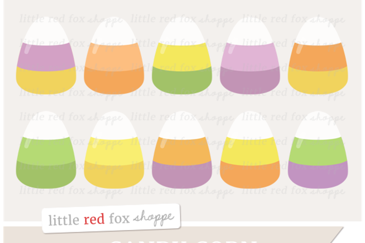 Candy Corn Clipart, an Illustration by Little Red Fox Shoppe | Creative ...