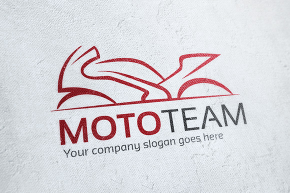 Moto Team Motorcycle Logo, a Branding & Logo Template by WheelieMonkey
