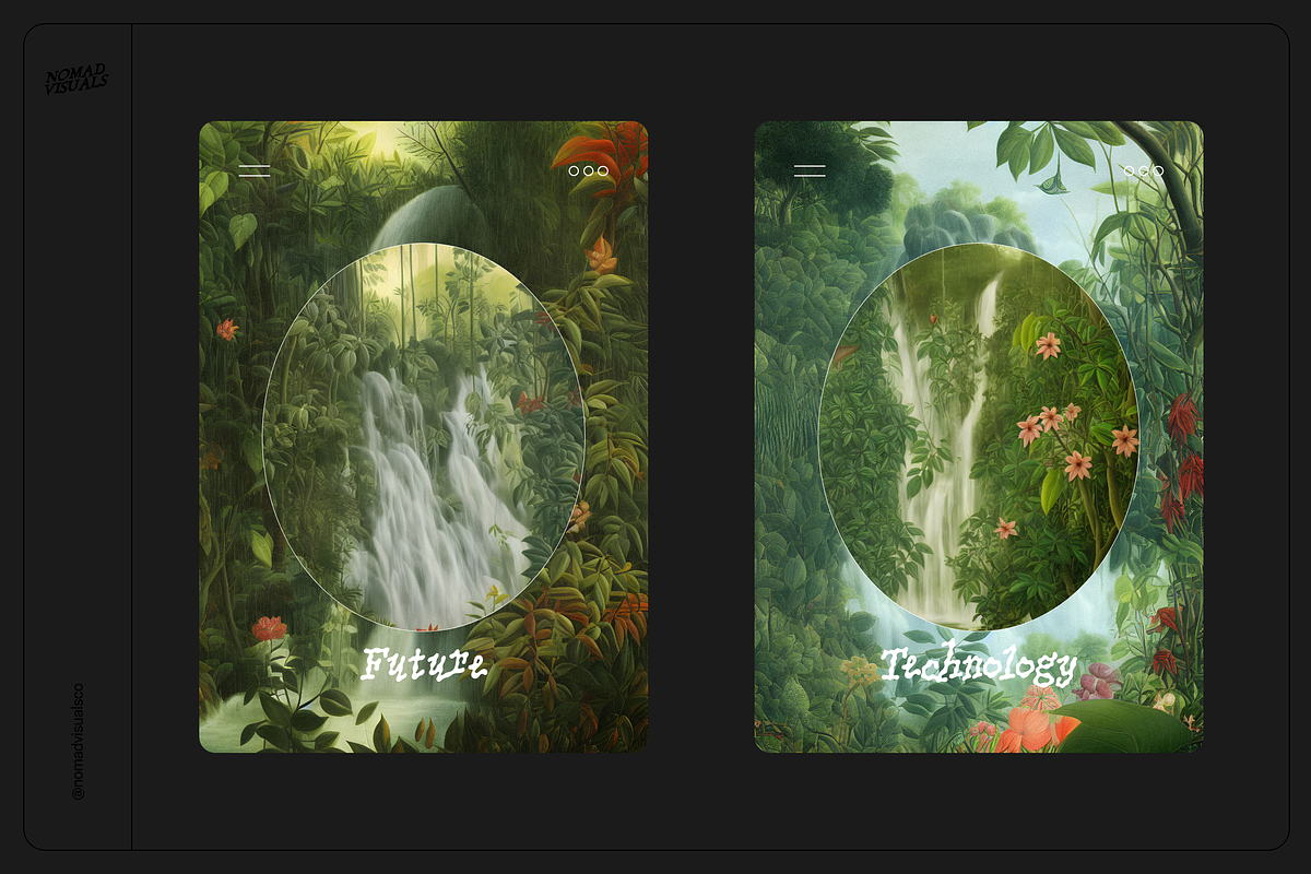 Rainforest Waterfalls Dream, a Background Graphic by Nomad Visuals