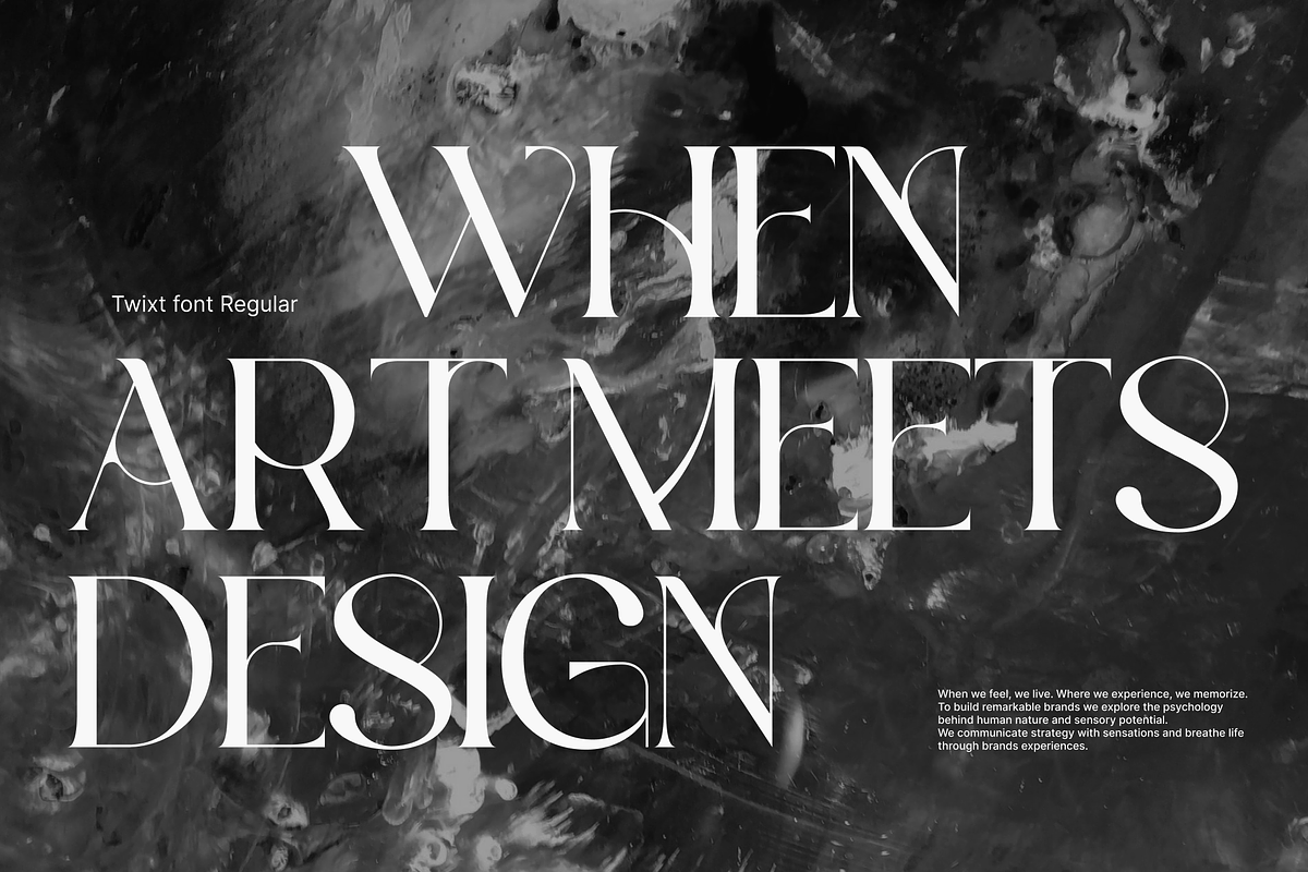 Elegant modern luxury font Twixt