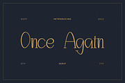 Once Again Font Serif, a Serif Font by infernostudio3