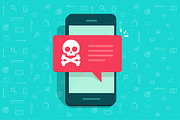 Mobile Phone Virus Error Scam Alert | Illustrations ~ Creative Market