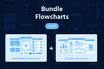 Soil Web Flowcharts, a Wireframe Template by Singlayn