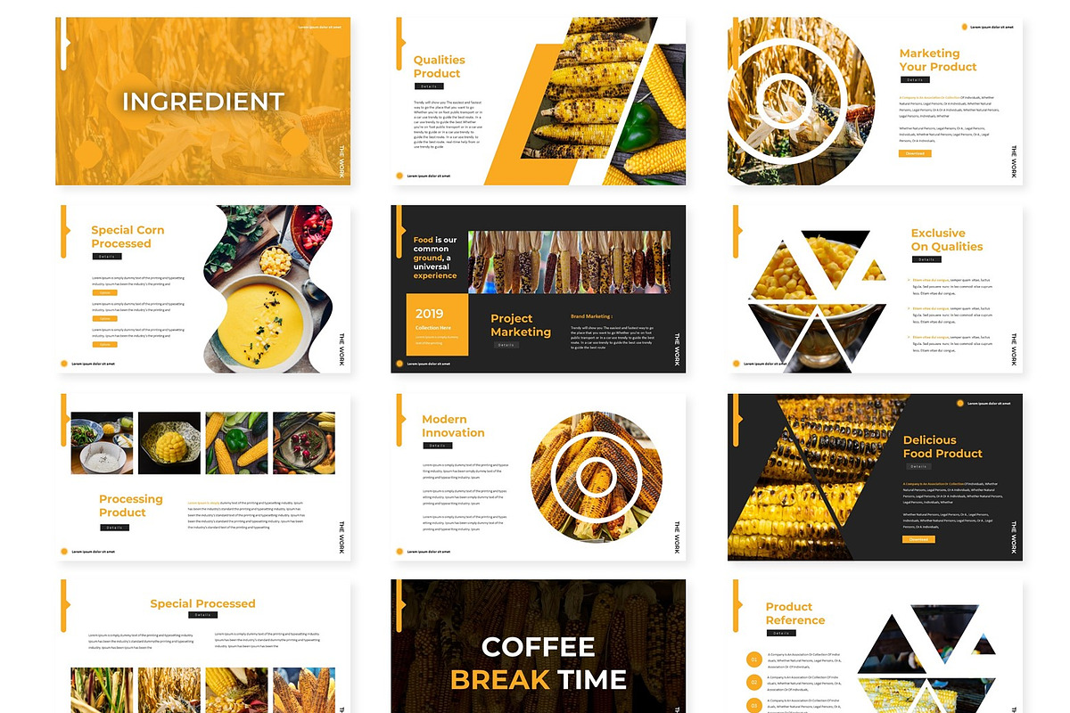 Ingredient - Powerpoint Template, a Presentation Template by AQR Studio