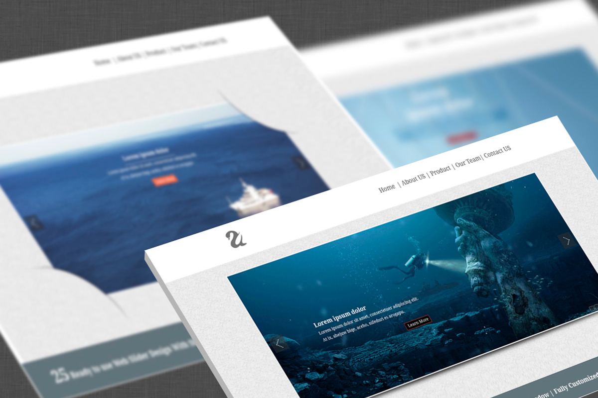 25 Realistic Web Slider / Carousel, a Templates & Theme by ORCOLOR