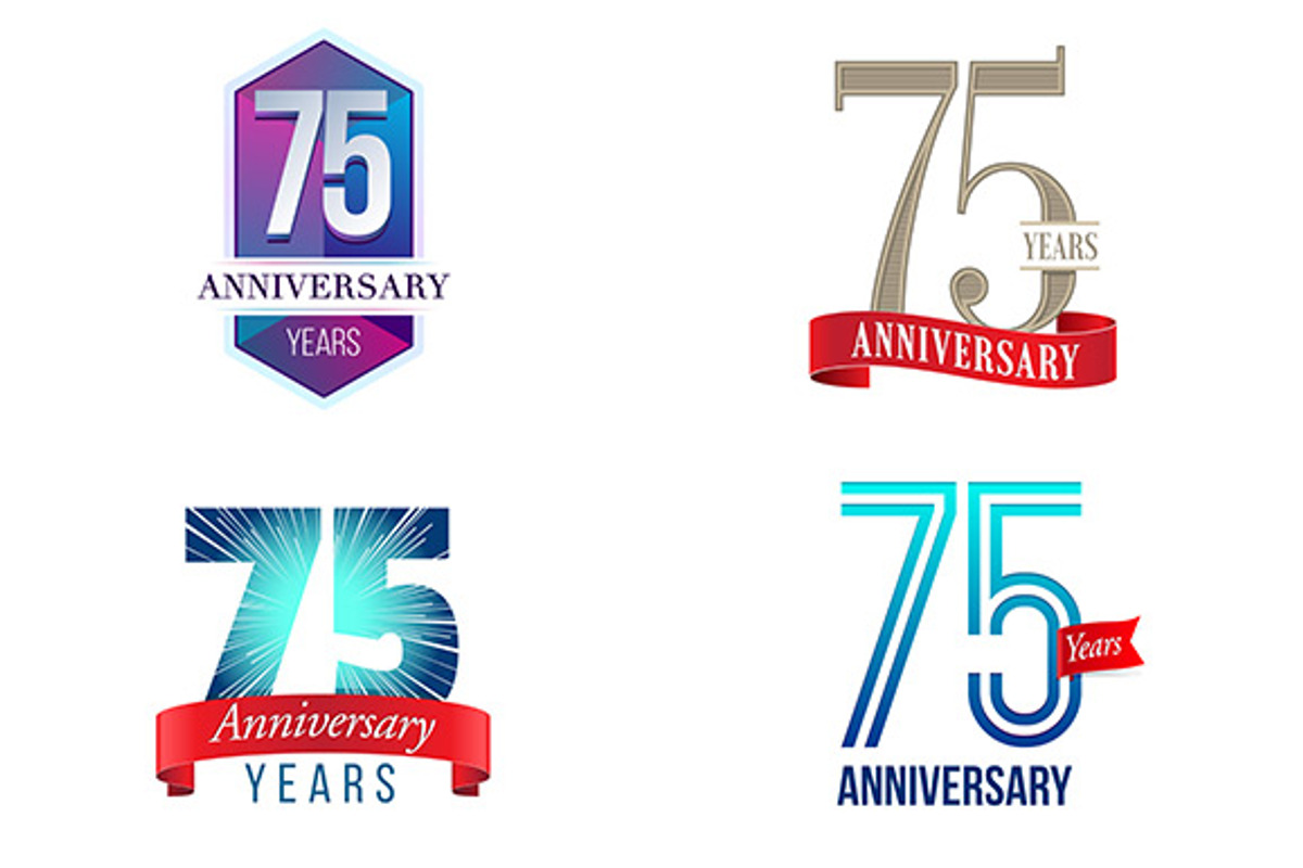 75th Anniversary Symbol, an Illustration by Shurik76