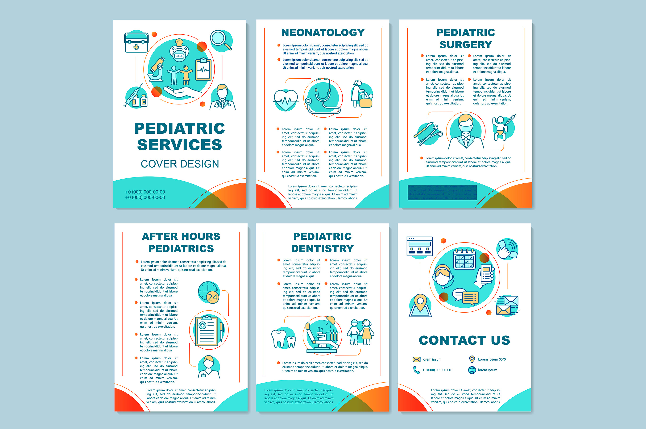 Pediatric services brochure template, a Brochure Template by IMG ...