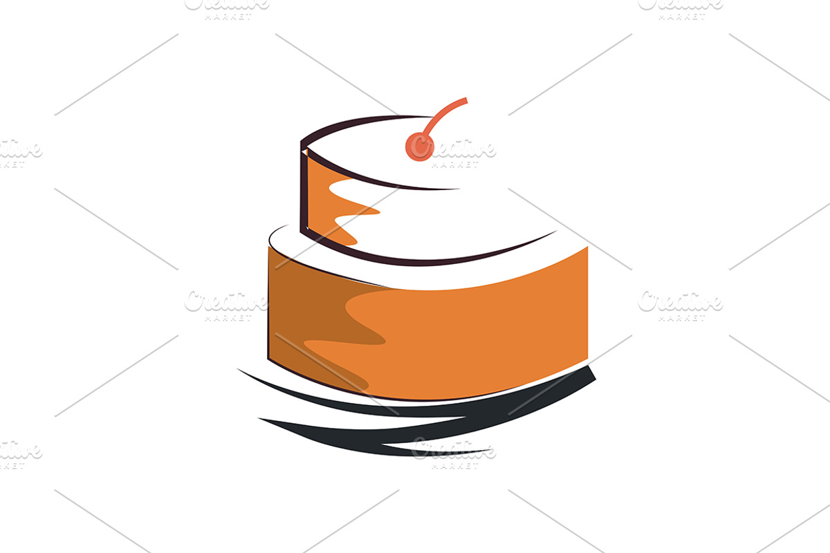 20 Logo Cake Templates Bundle, a Branding & Logo Template by Friendesigns