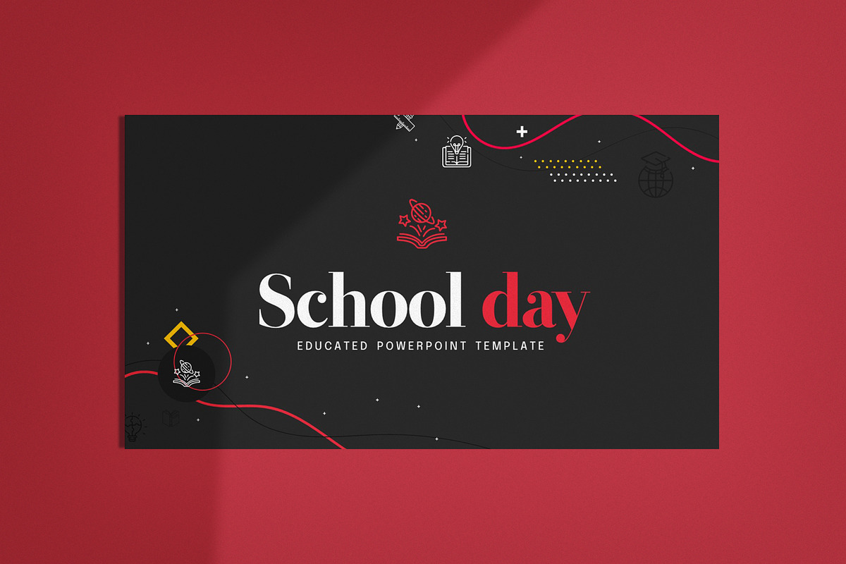 School-Day Presentation Template, a Presentation Template by ...
