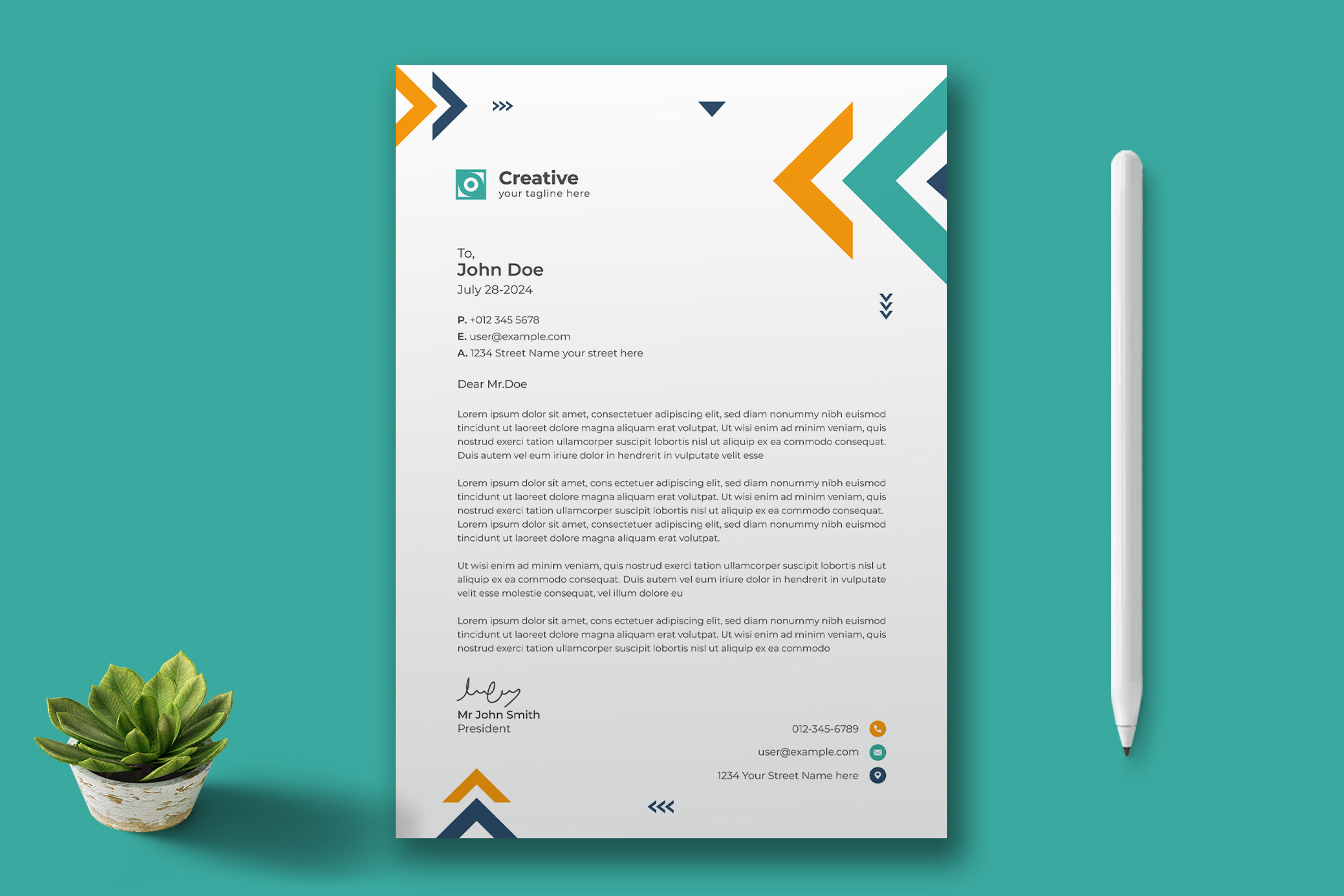 Corporate Letter Head Design