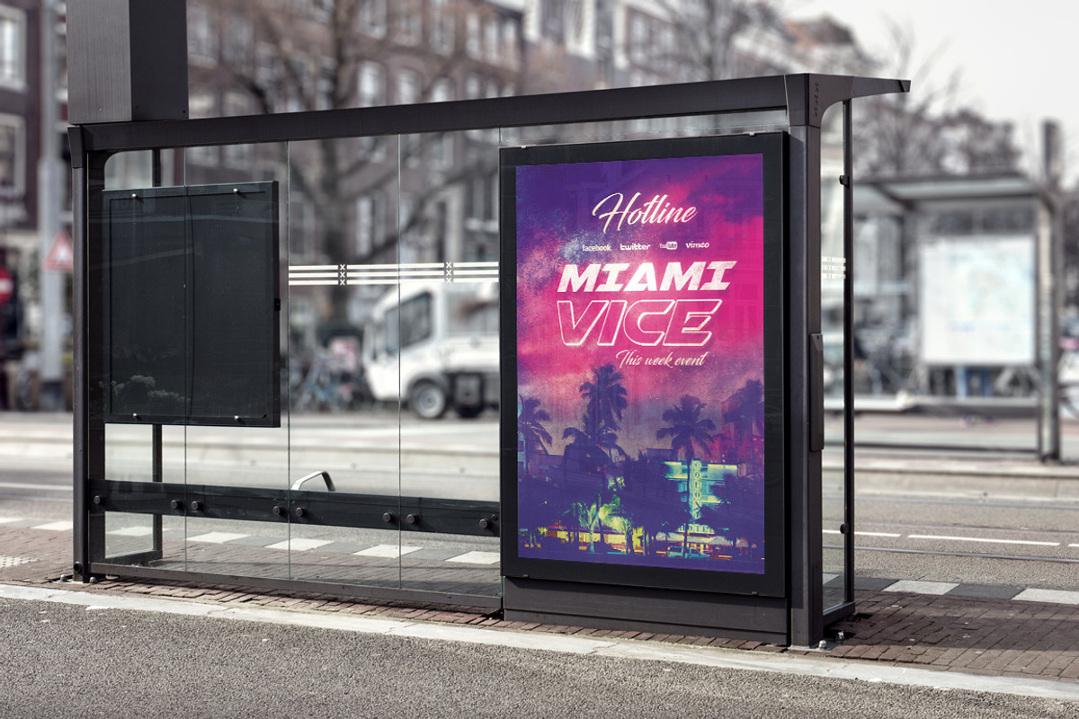 Miami Vice - Flyer / Poster, a Flyer Template by VectorMedia
