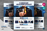 IT Services Flyer, a Flyer Template by PSDPixel
