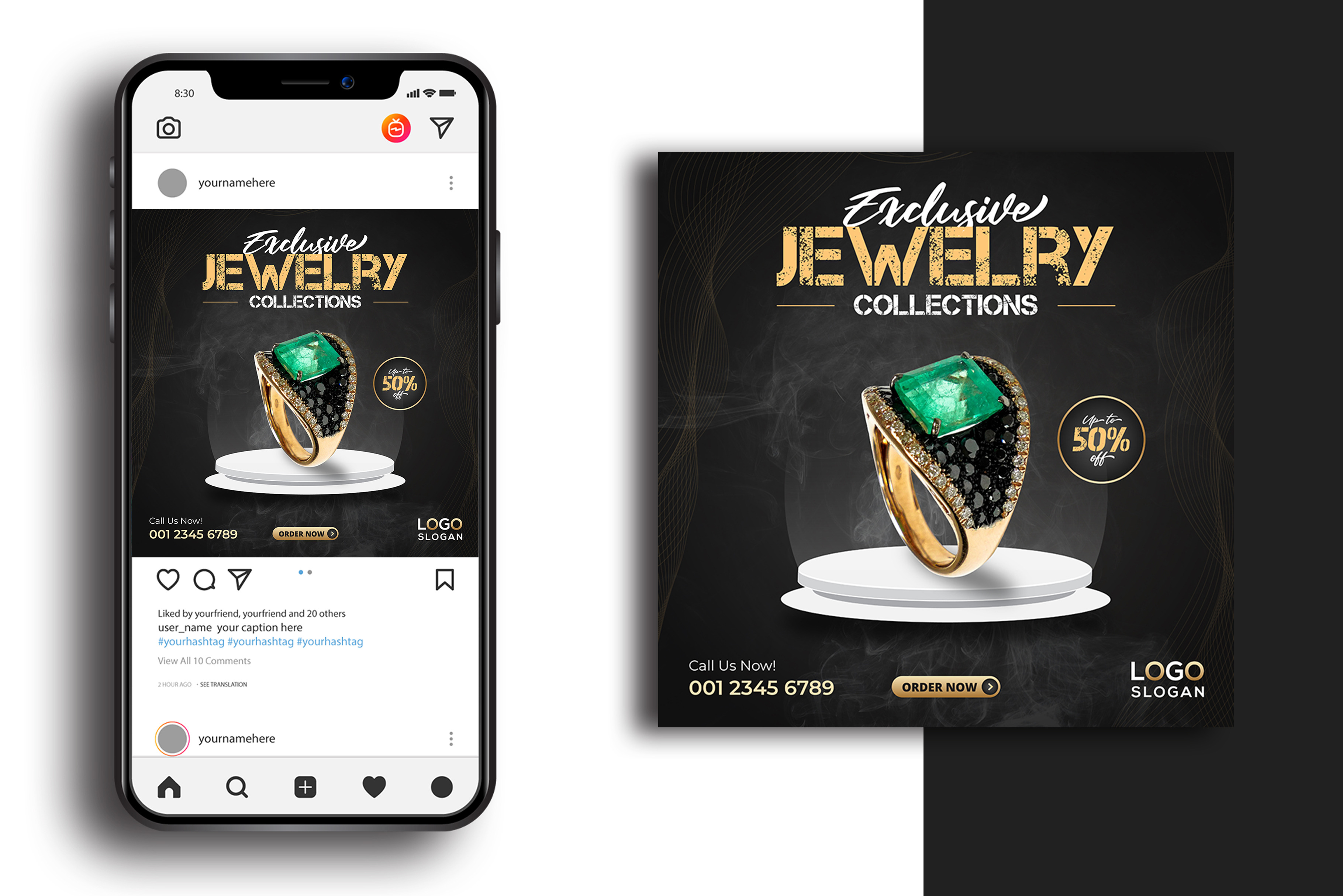 Jewelry social media Instagram post