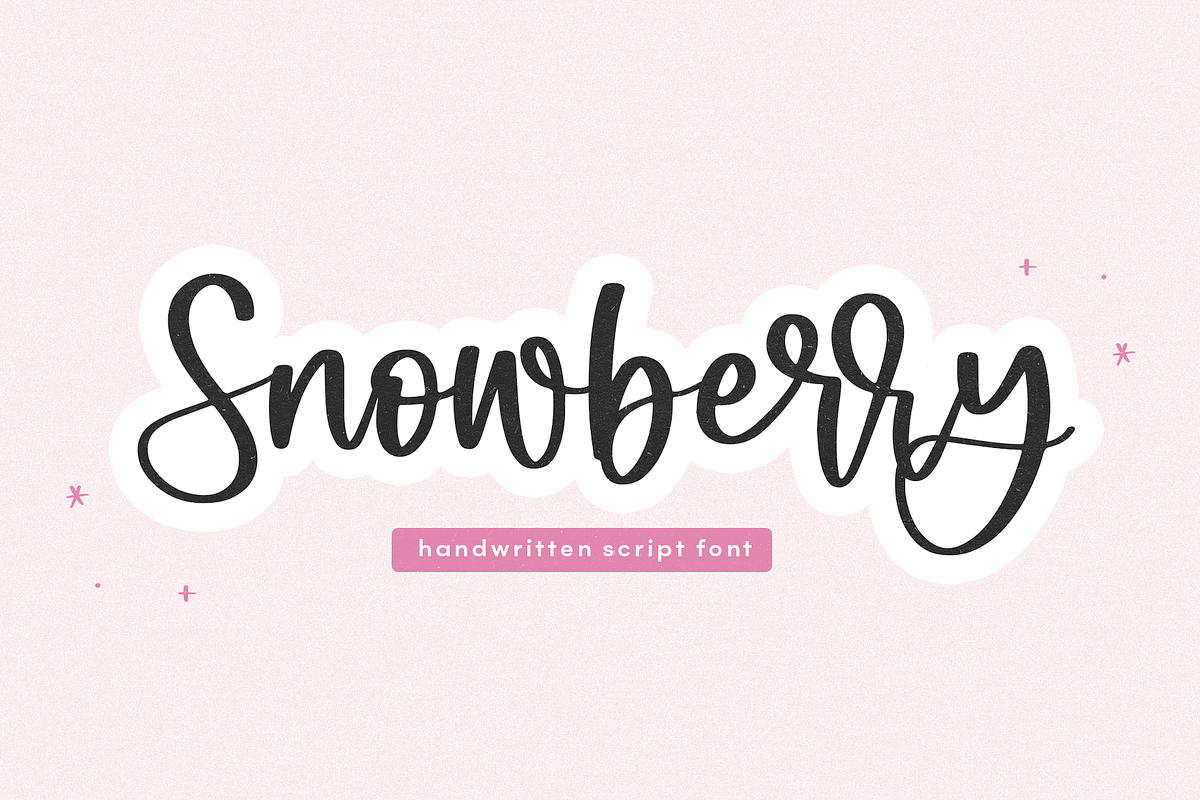Snowberry | Handwritten Script Font, a Script Font by KA Designs