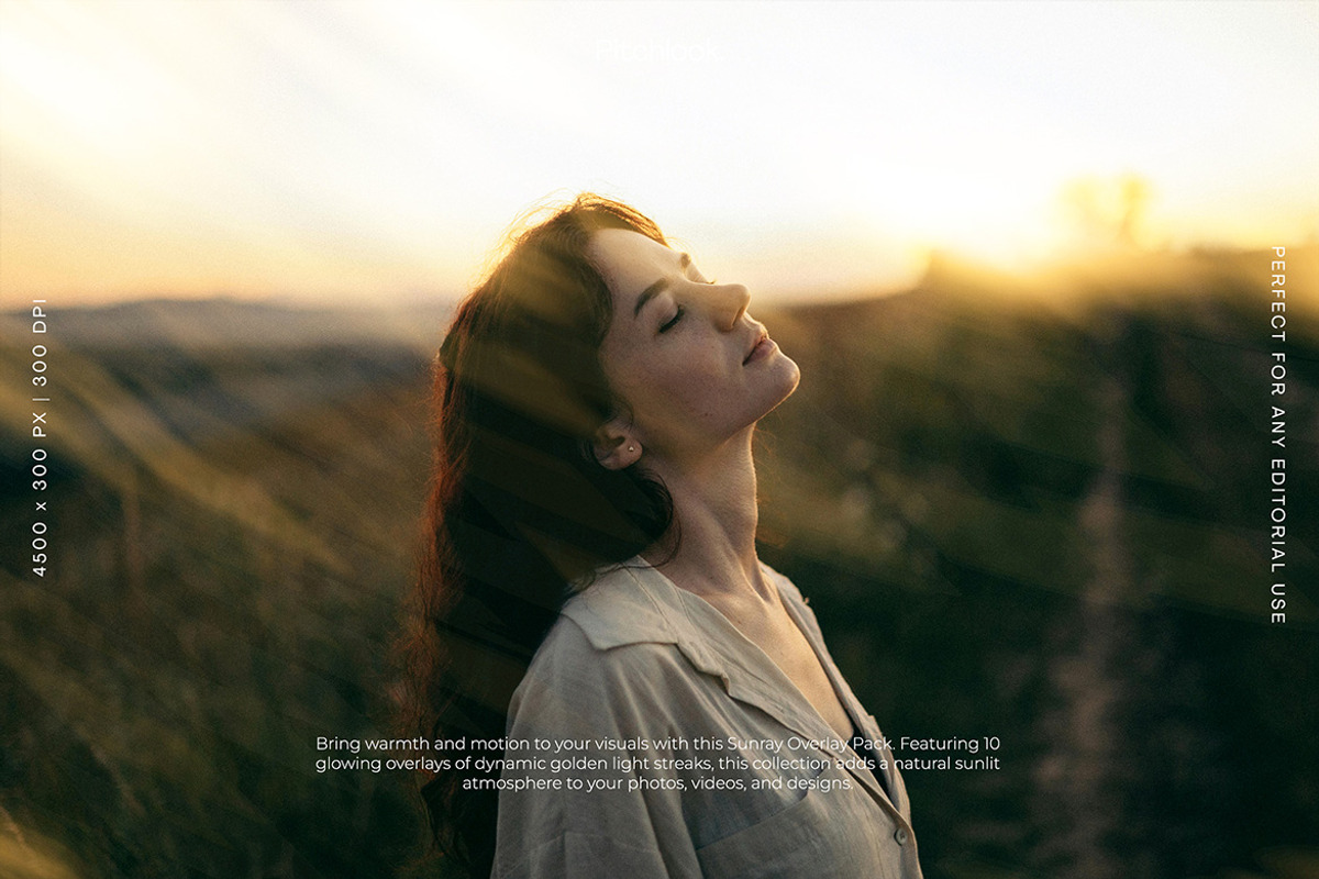 10 Sunray Overlays, a Texture Graphic by Pitchlook.Studio