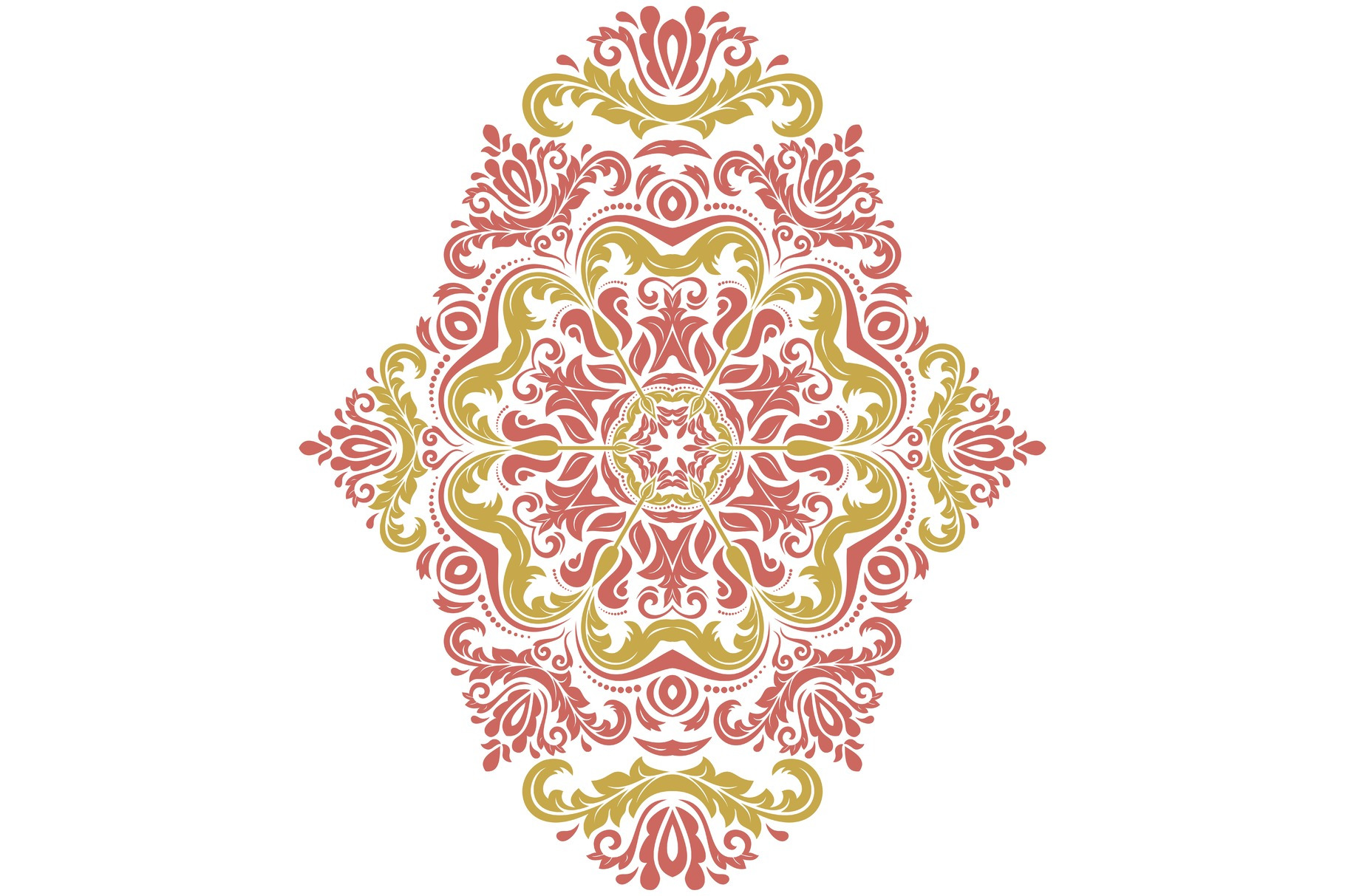 Oriental Abstract Vector Pattern, a Pattern Graphic by FineArtStudio