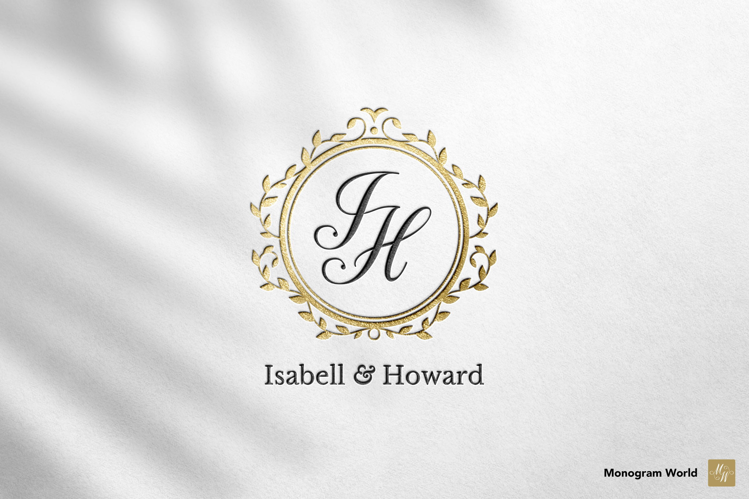Wedding Monogram IH, a Branding & Logo Template by Monogram World
