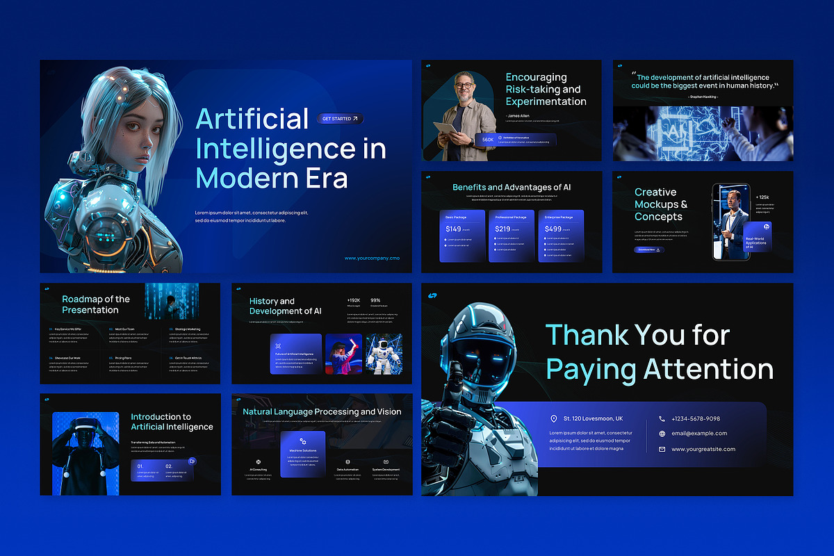 Artificial Intelligence Slides, a Presentation Template by Antstheme