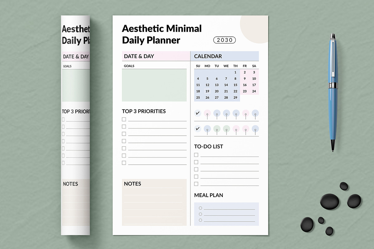 Daily Planner Template Layout